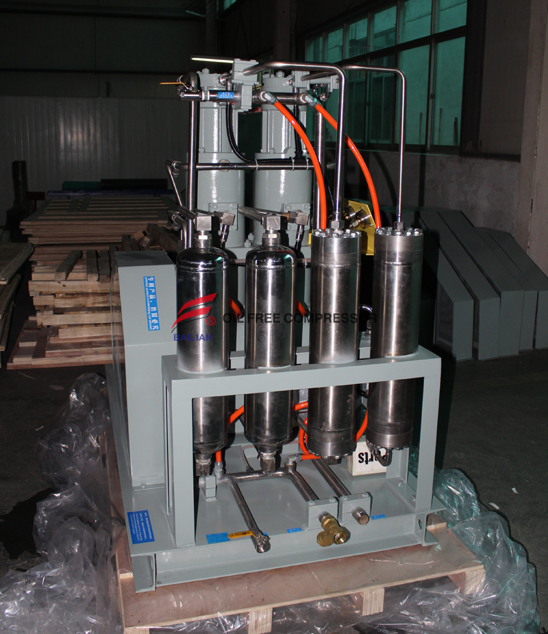 Oil Free High Pressure Argon Gas Compressor in Car from China manufacturer - Anqing Bailian Oil ...